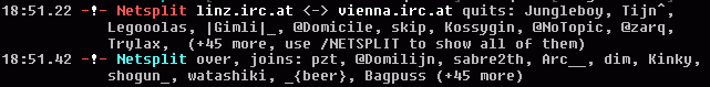 [screenshot] gotten tired of those pages full of netsplitcrap? irssi ...